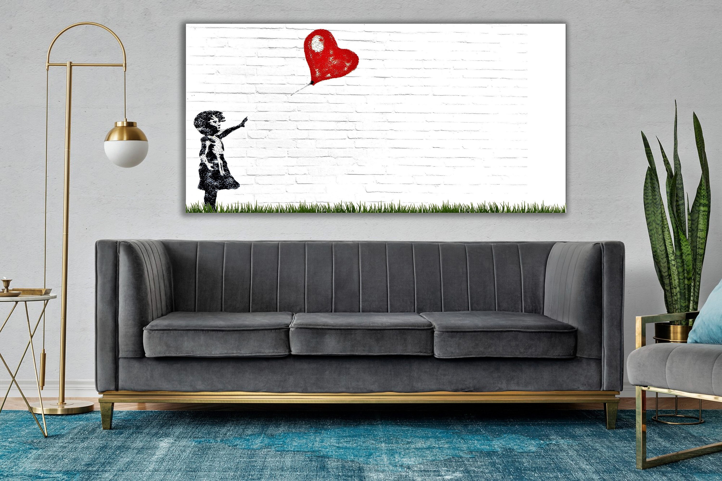 Banksy, Red Balloon Girl Poster, Banksy Graffiti, Wall Decor, Printable ...