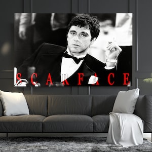 Scarface Poster, Scarface Canvas, Tony Montana, Al Pacino, Scarface ...