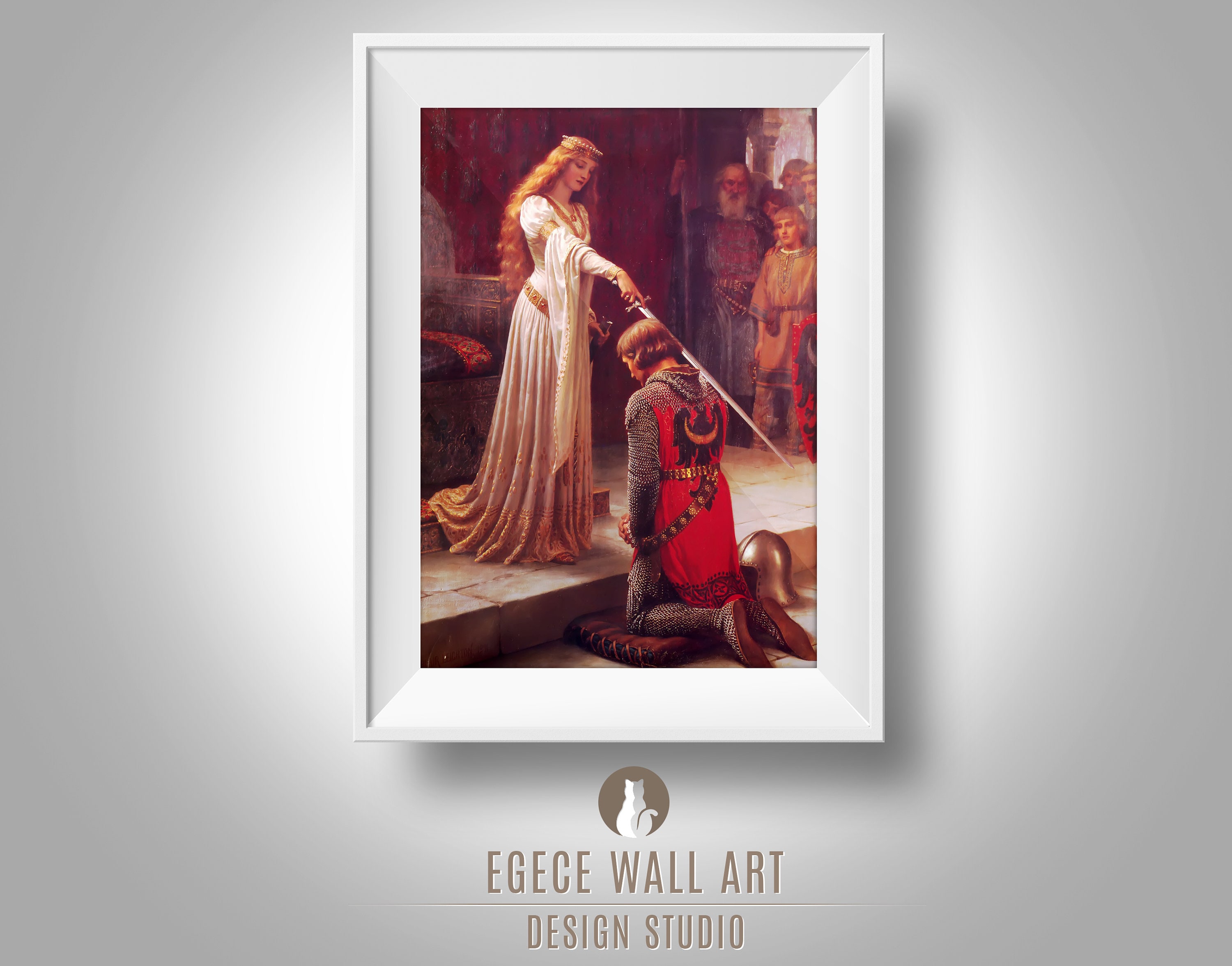 Accolade, Edmund Blair Leighton, the Accolade Poster, Young Queen, the ...