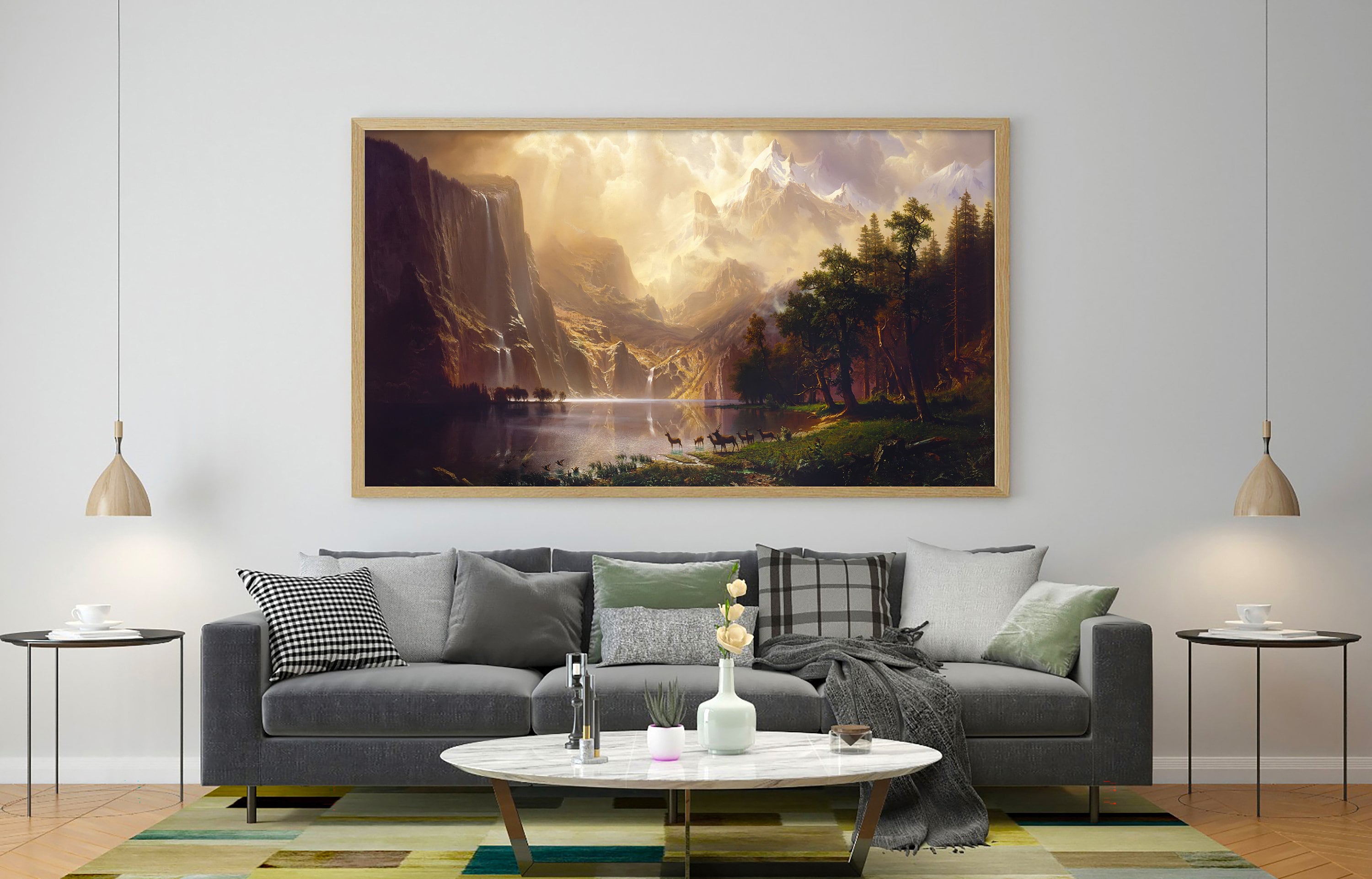Landscape Painting, Middle Earth Poster, Middle Earth Wall Art, Middle ...