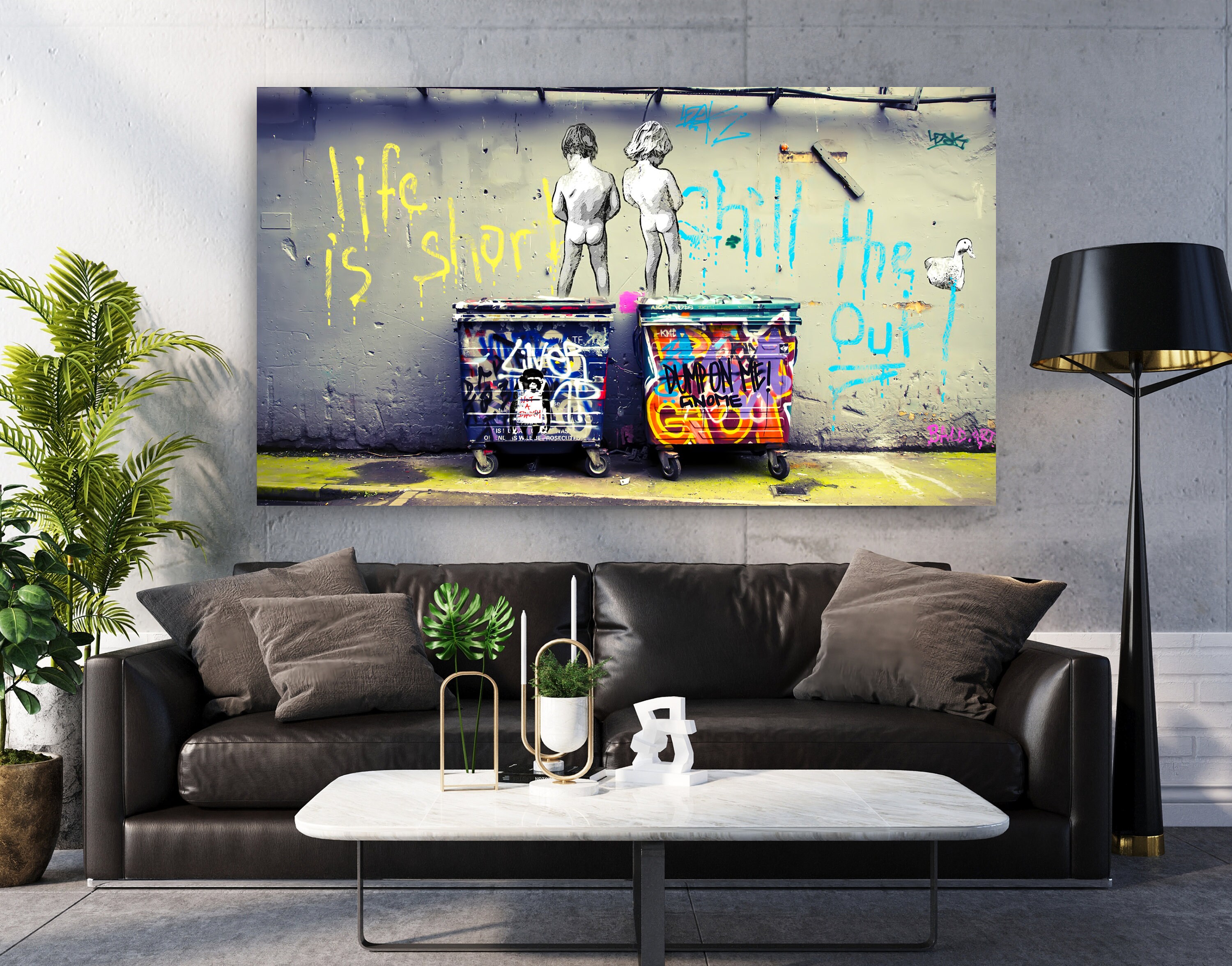 Banksy Wall Art, Banks Printable, Banksy Life is Short, Digital ...