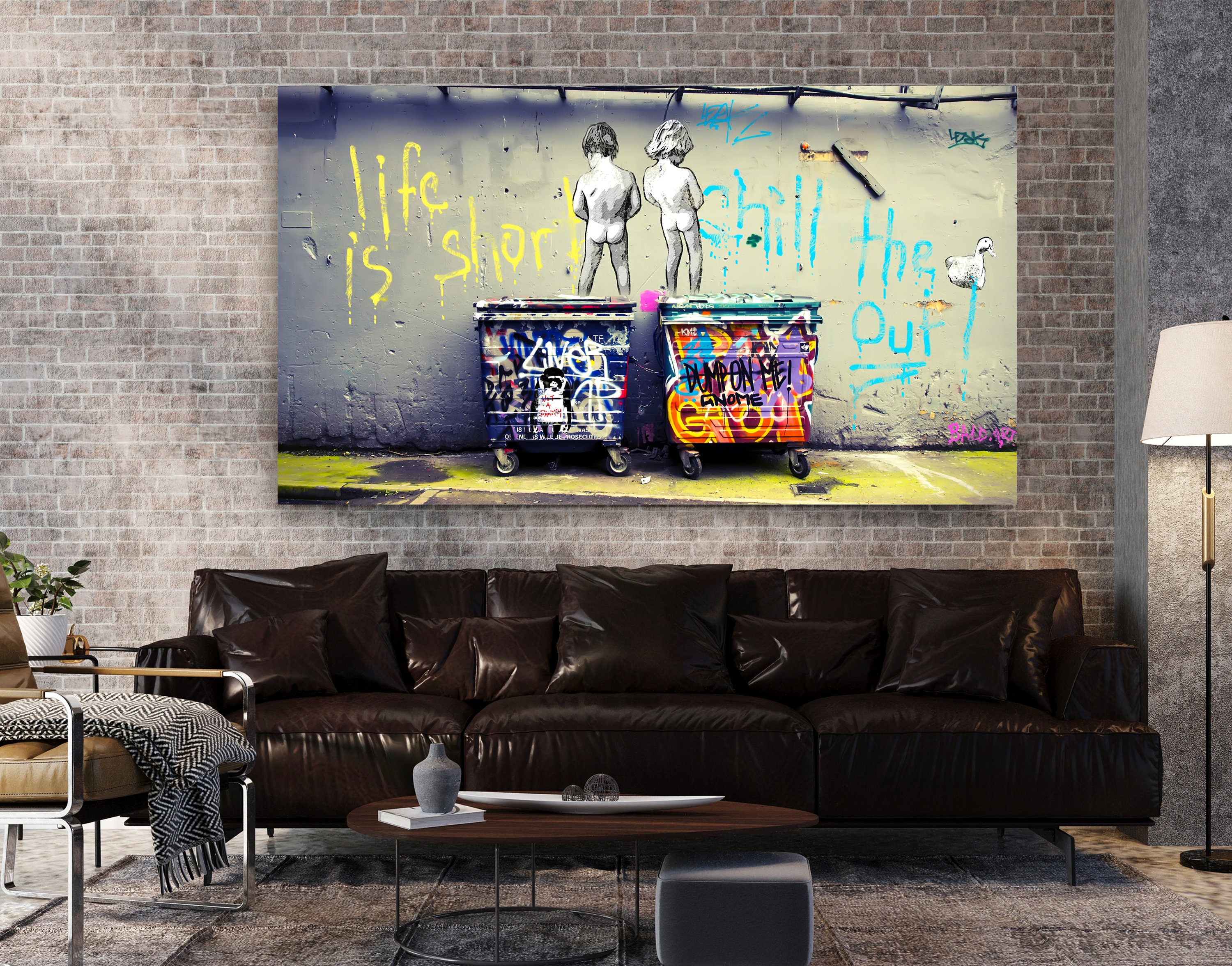 Banksy Wall Art, Banks Printable, Banksy Life is Short, Digital ...