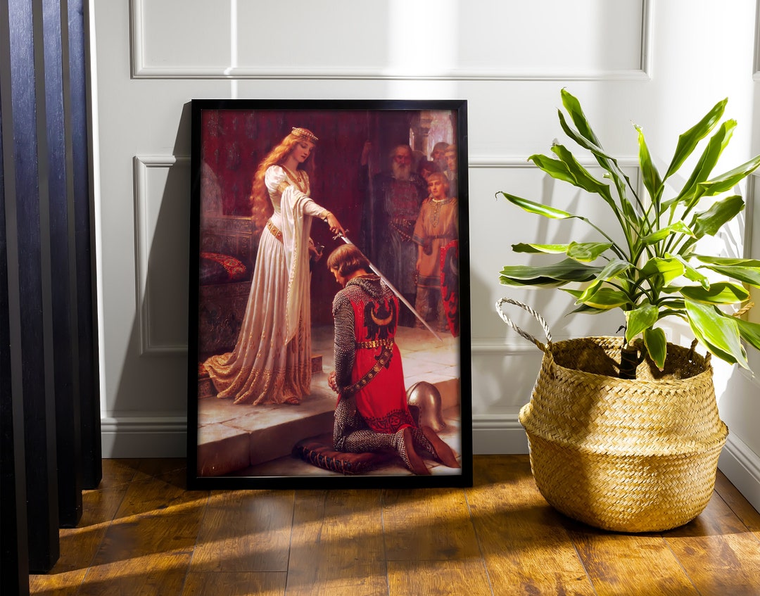 Accolade, Edmund Blair Leighton, the Accolade Poster, Young Queen, the ...