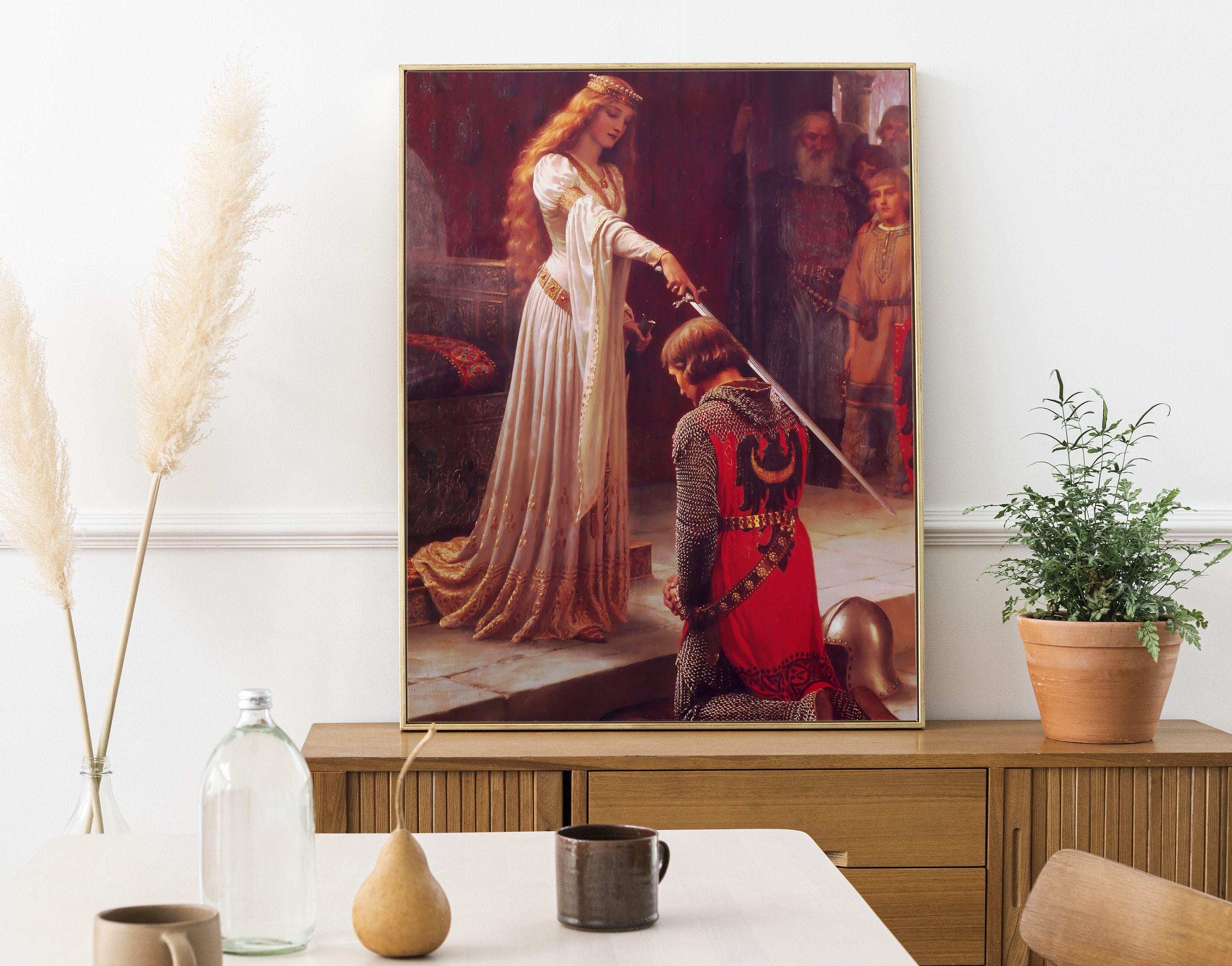 Accolade, Edmund Blair Leighton, the Accolade Poster, Young Queen, the ...
