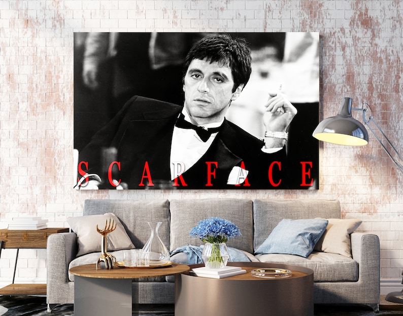 Scarface Poster, Scarface Canvas, Tony Montana, Al Pacino, Scarface ...