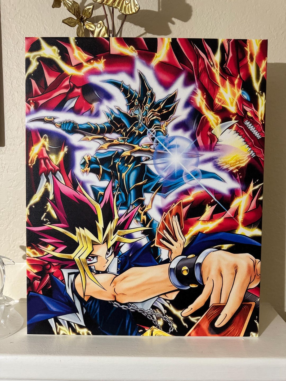 Dark Paladin Slifer the Sky Dragon Yugioh Canvas Wall Art, Retro Yu-gi ...
