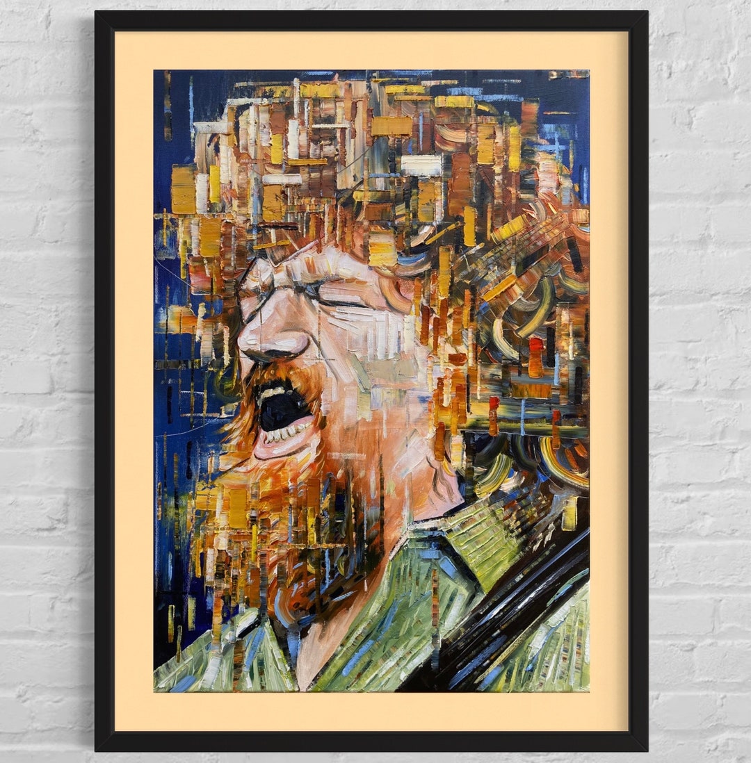 Luke Kelly Portrait Print Luke Kelly Art Print Luke Kelly Painting the ...