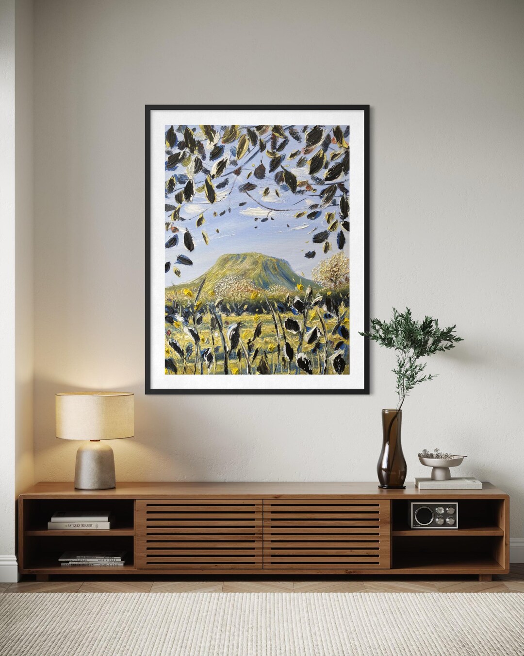 Mount Slemish Irish Landscape Oil Painting Print - Irish Landscape ...