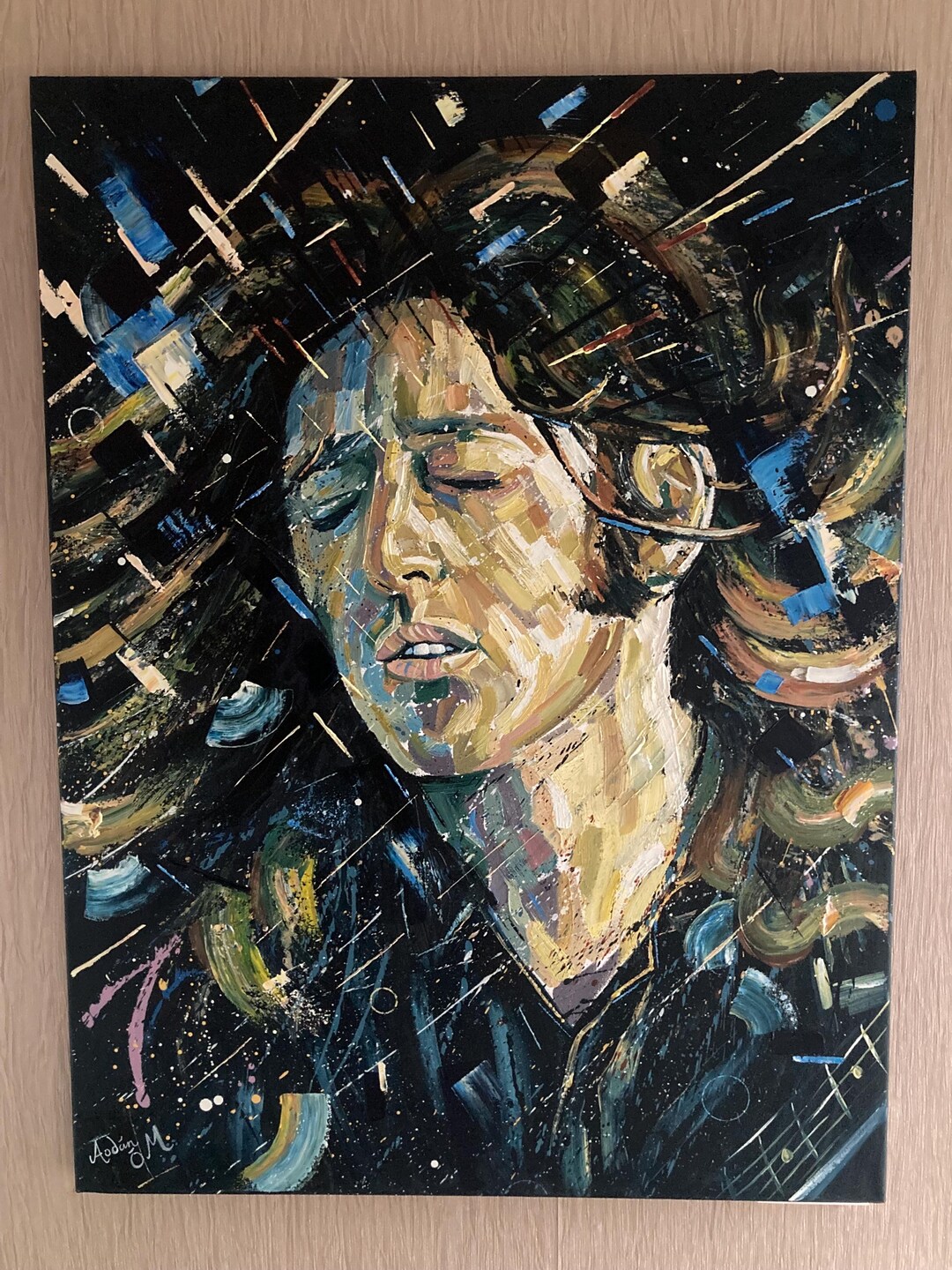 Rory Gallagher Painting | Rory Gallagher Portrait | Expressive Hand ...