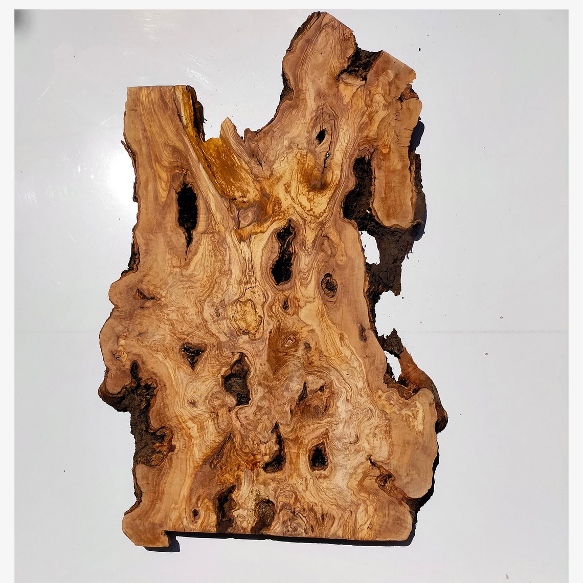 Live Edge Wood Slab 37.7x24.4x1.3inch Olive Tree Piece Epoxy - Etsy