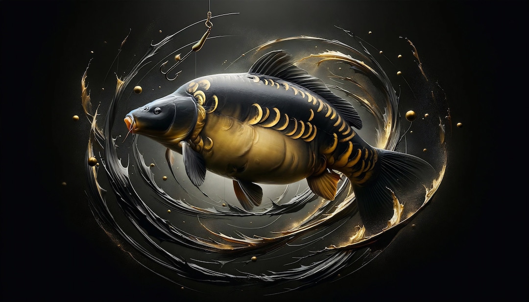 Stunning Digital Carp Artwork High-resolution Fishing Wall Art ...
