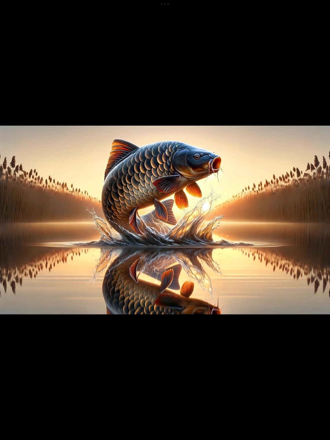 Stunning Digital Carp Artwork High-resolution Fishing Wall Art ...