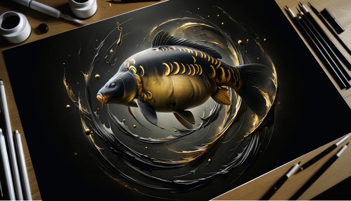 Stunning Digital Carp Artwork - High-resolution Fishing Wall Art ...