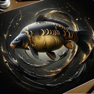 Stunning Digital Carp Artwork - High-resolution Fishing Wall Art ...