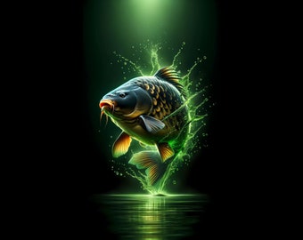 Stunning Digital Carp Artwork - High-resolution Fishing Wall Art ...