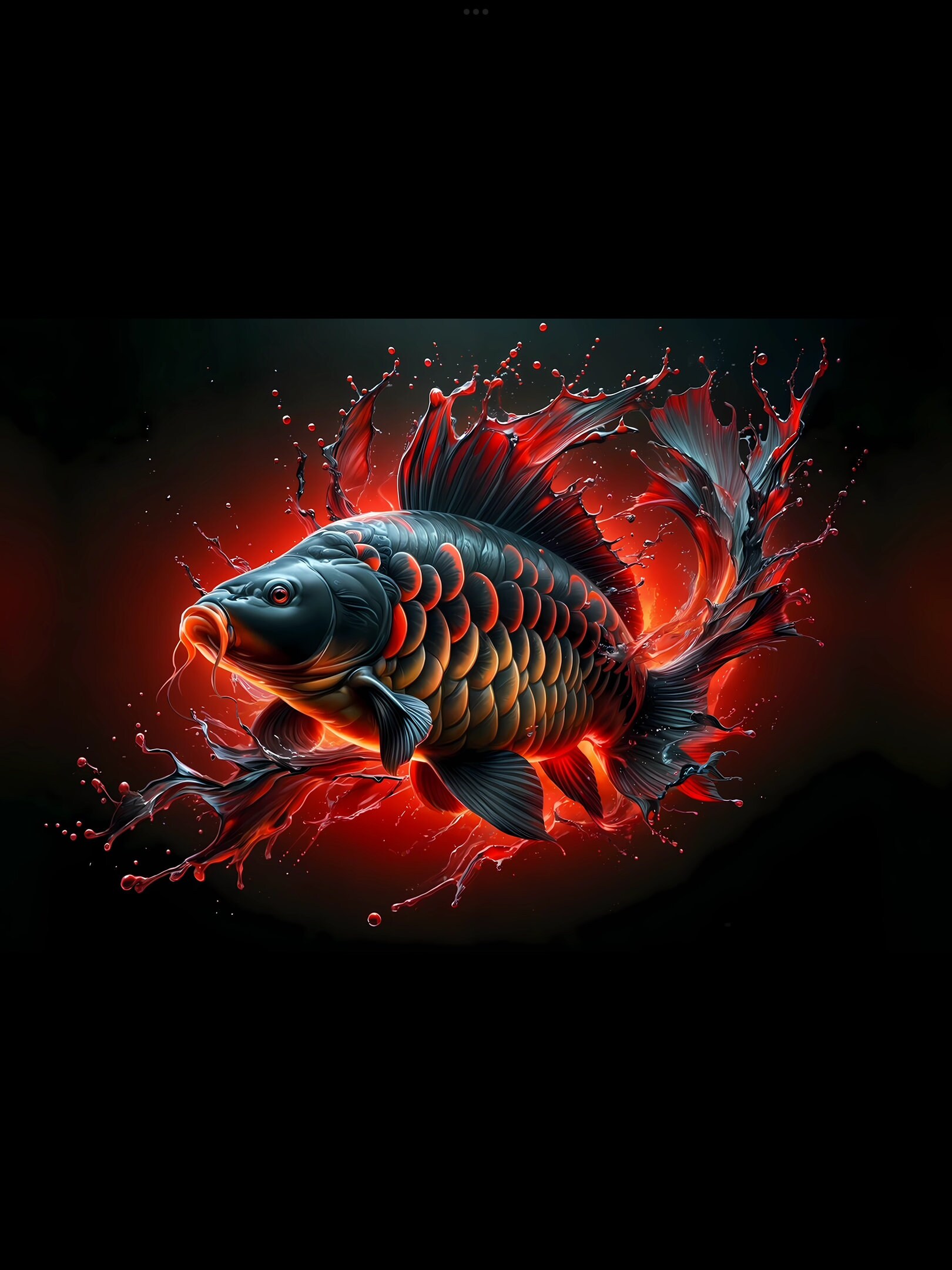Stunning Digital Carp Artwork High-resolution Fishing Wall Art ...