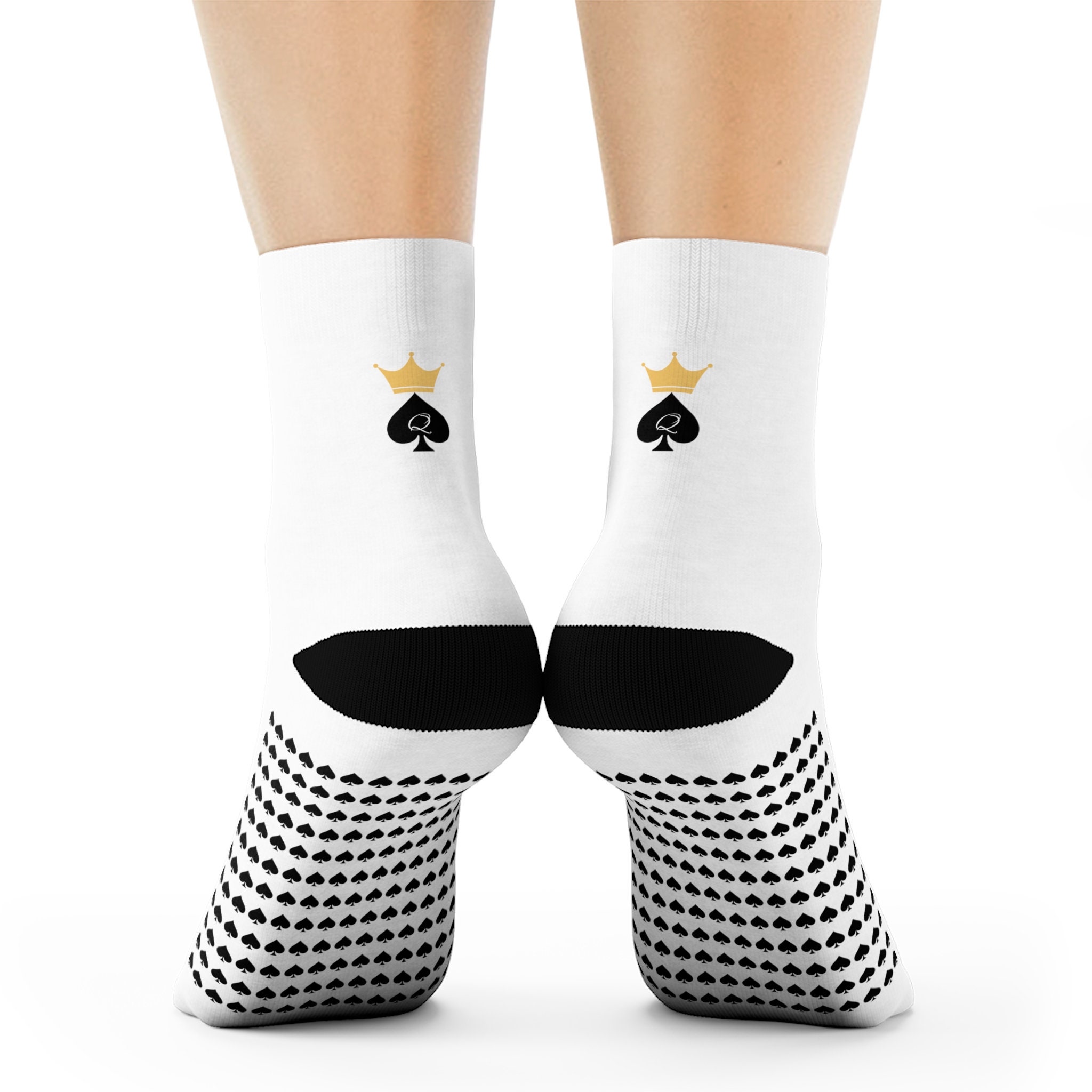 Queen of Spades Crew Socks - Etsy