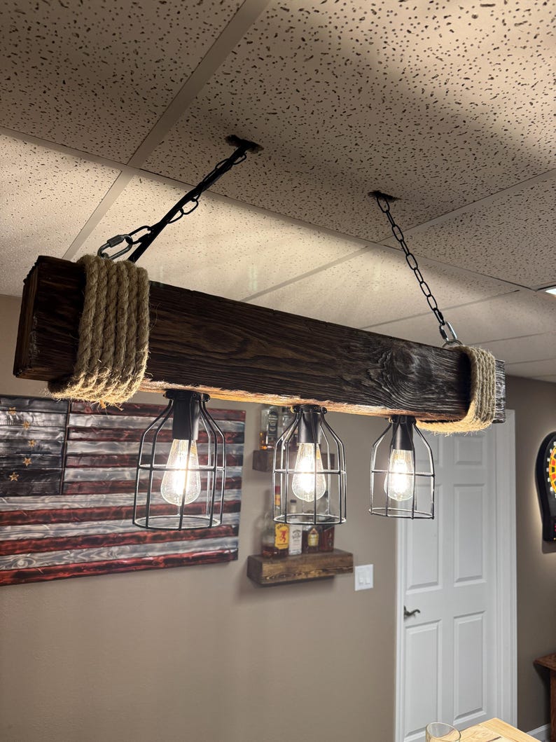 Farmhouse Style Ceiling Light Fixture - Etsy