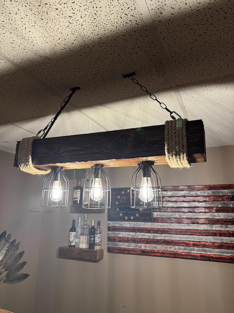 Farmhouse Style Ceiling Light Fixture - Etsy