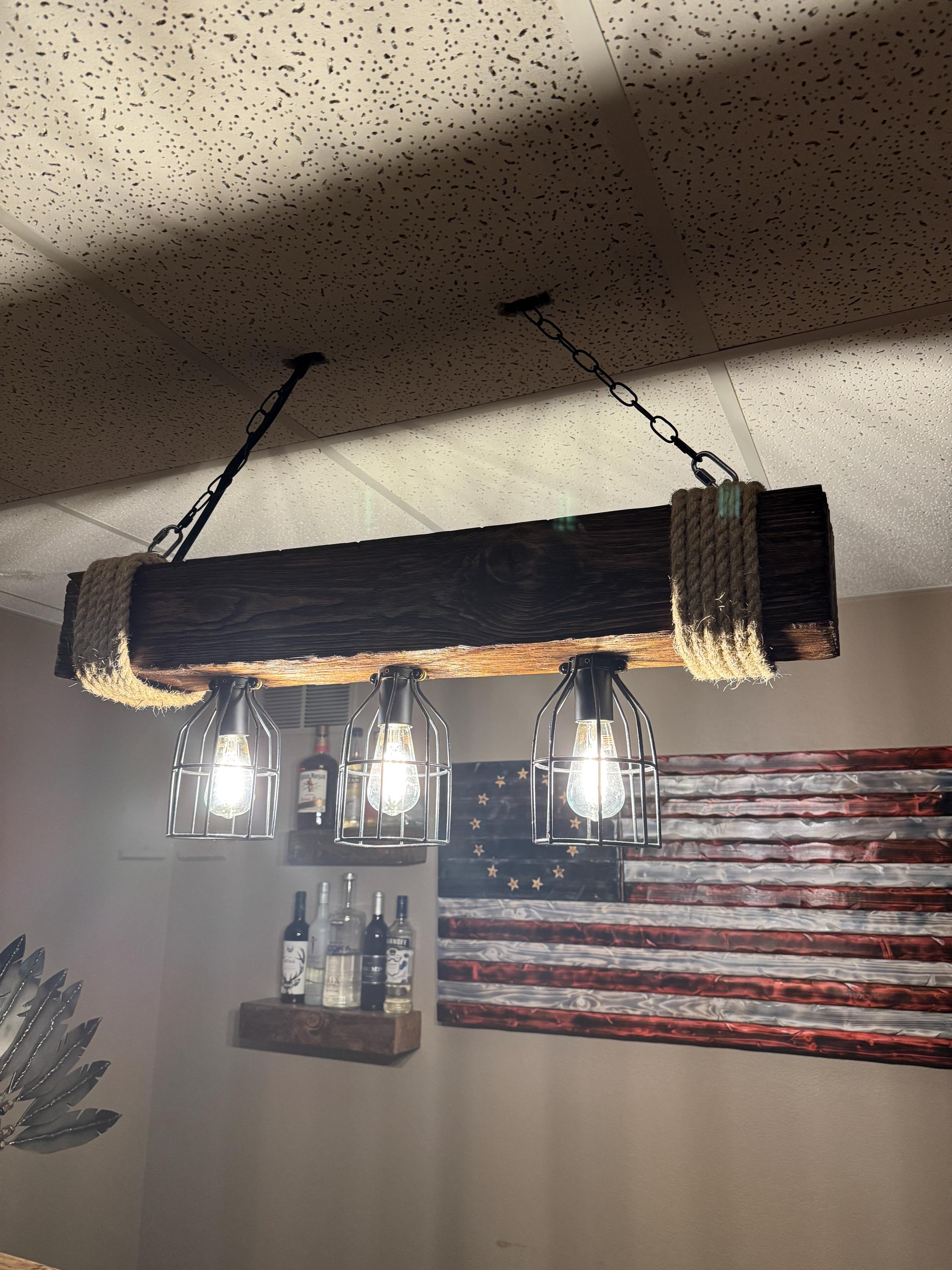 Farmhouse Style Ceiling Light Fixture - Etsy