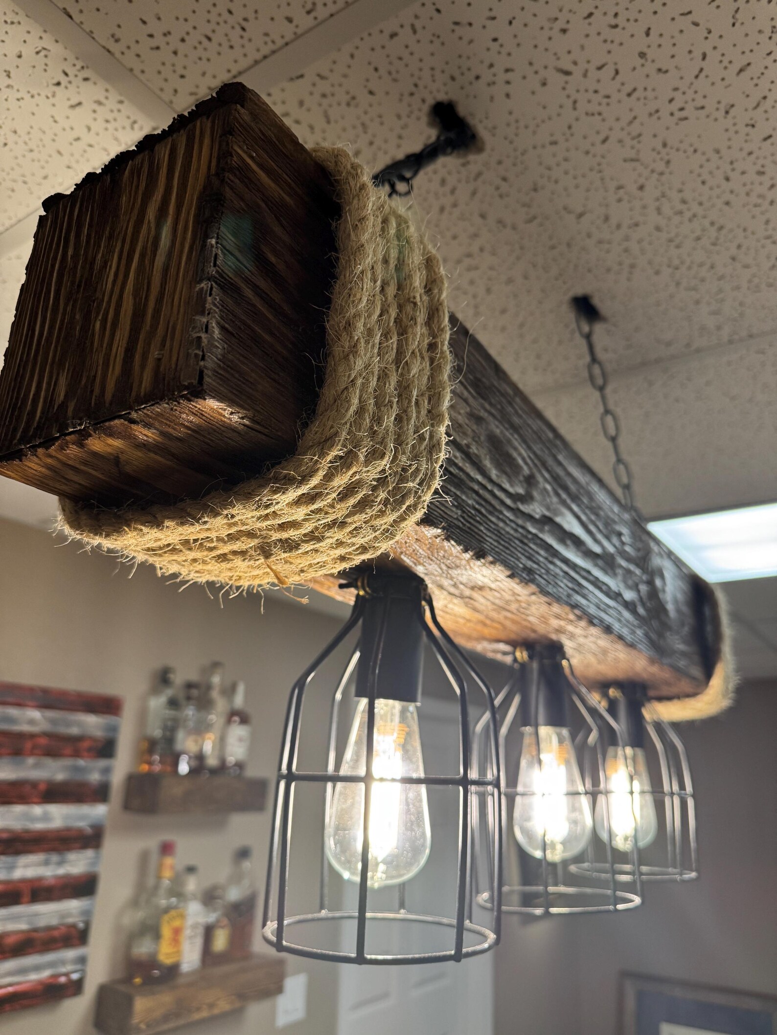 Farmhouse Style Ceiling Light Fixture - Etsy