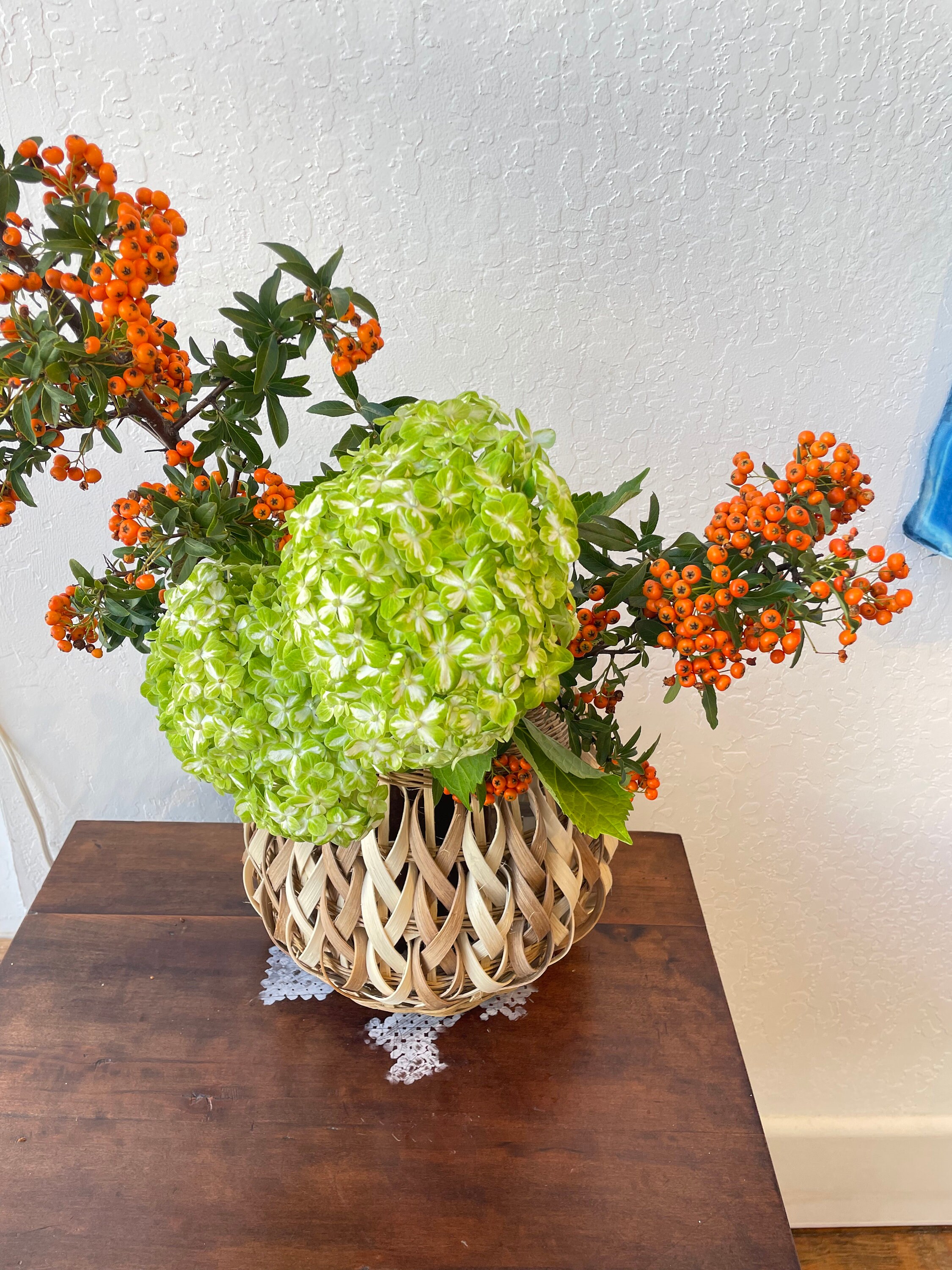 Boho Chic Handwoven Rattan Basket Handmade Pottery Basket Organic ...