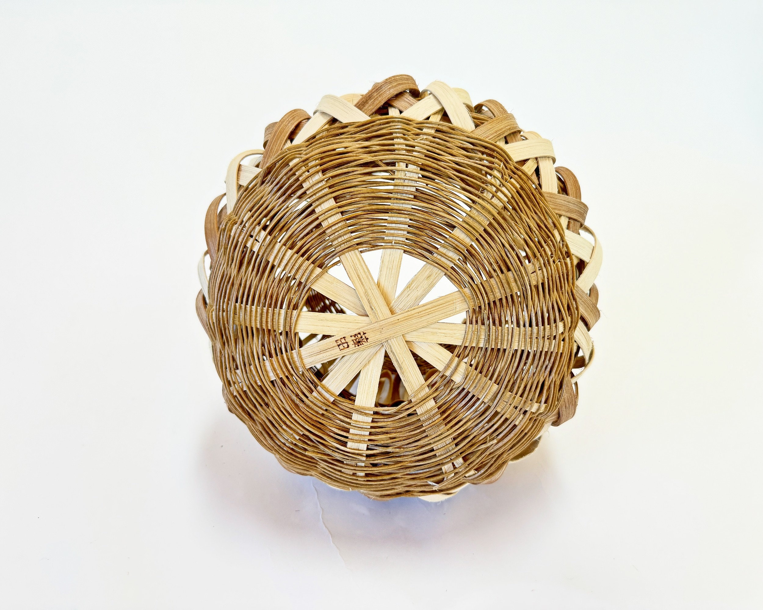 Boho Chic Handwoven Rattan Basket Handmade Pottery Basket Organic ...