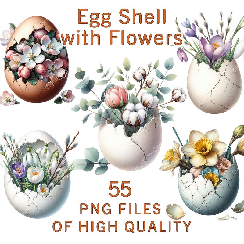 Cracked Egg Clipart - Etsy