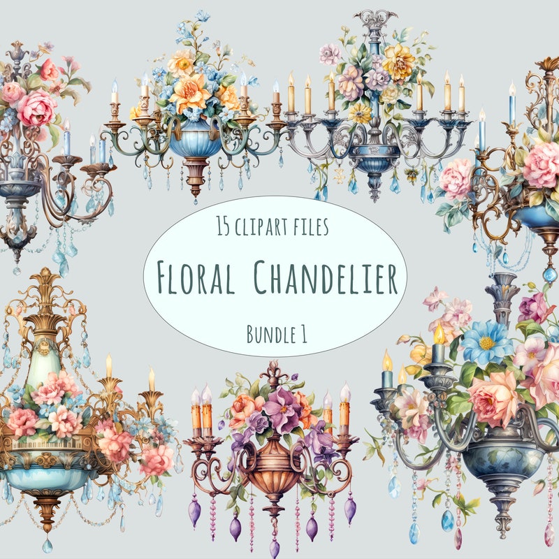 Chandelier Floral - Etsy UK