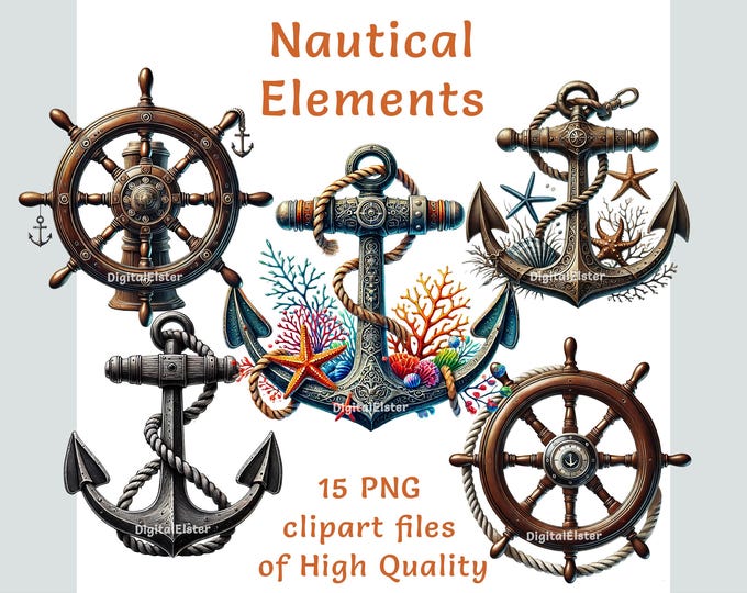 Nautical Clipart , Nautical Clipart , Anchor Clip Art,lighthouse ...