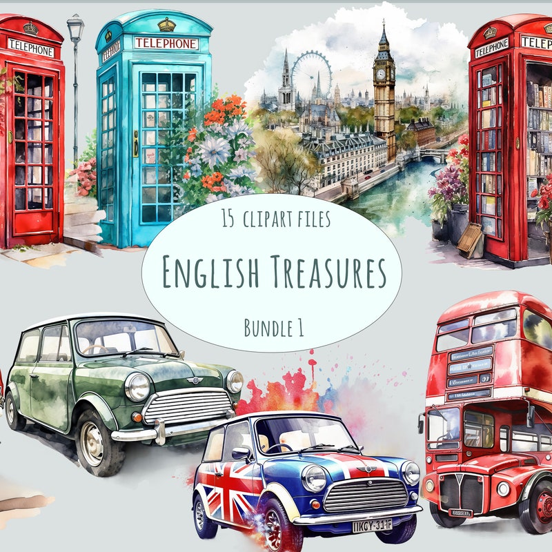 British Clipart - Etsy