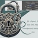Lock and Key Watercolor Clipart - 20 Vintage PNG Files, Exquisite ...