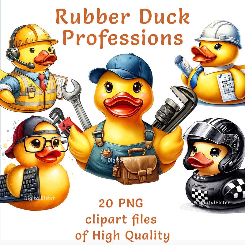 Rubber Duck Clipart - Etsy