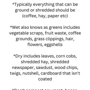 Compost Cheat Sheet Download - Etsy