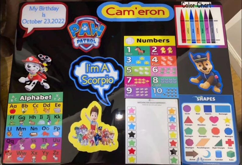 Custom Kids Learning Tables - Etsy