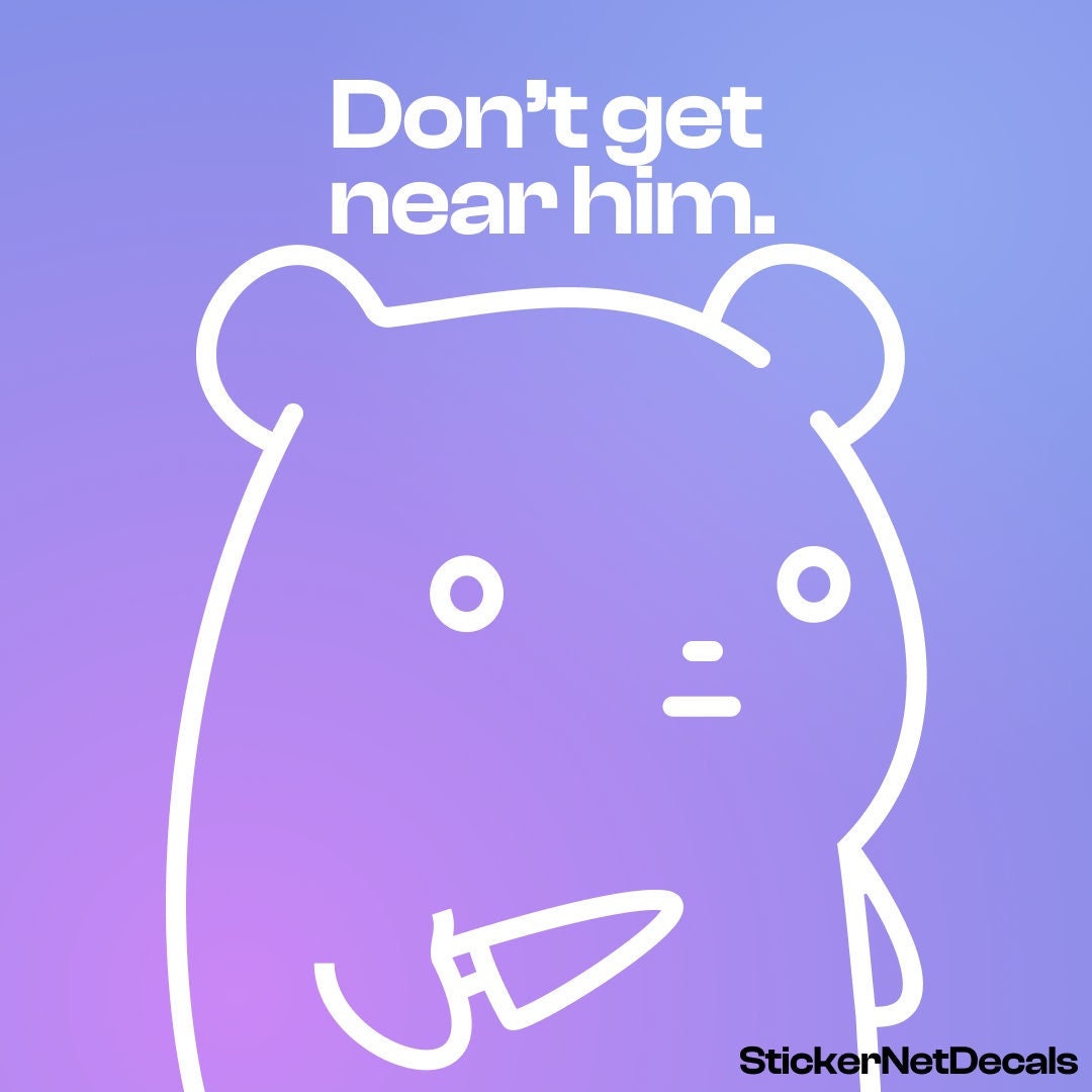 Hostile Hamster Decal (new) - Etsy