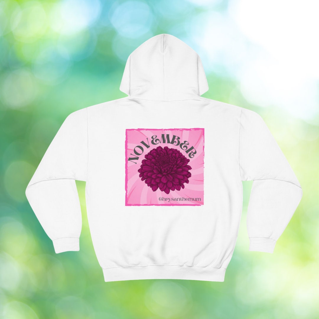 Birth Month Flower Hoodie November - Etsy