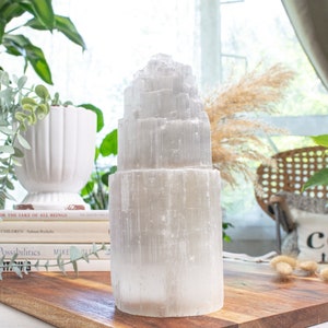 Selenite Crystal Crystal Lamp, Selenite Lamp, Table Lamp, Crystal Shop ...