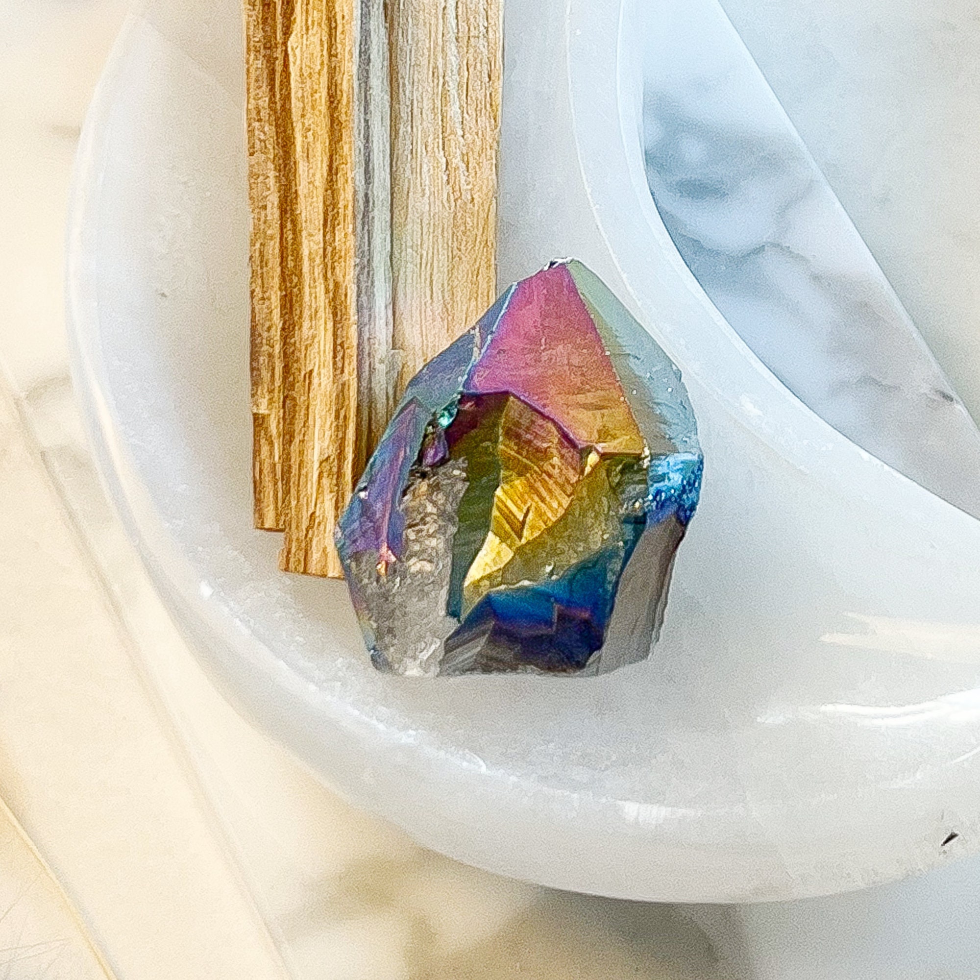 Rainbow Titanium Quartz Crystal Crystal Shop Raw Crystals - Etsy