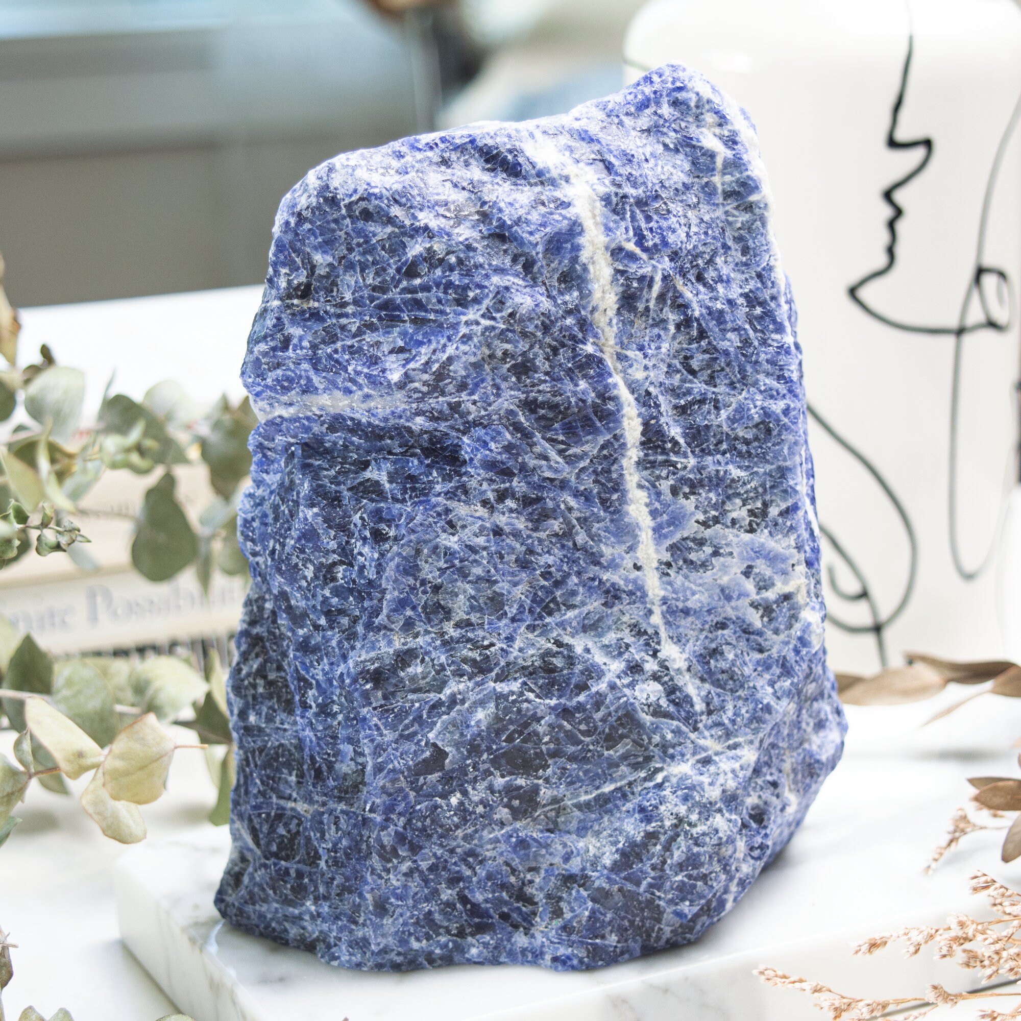 Large Sodalite Raw Crystal Rough Crystal Crystal Shop - Etsy