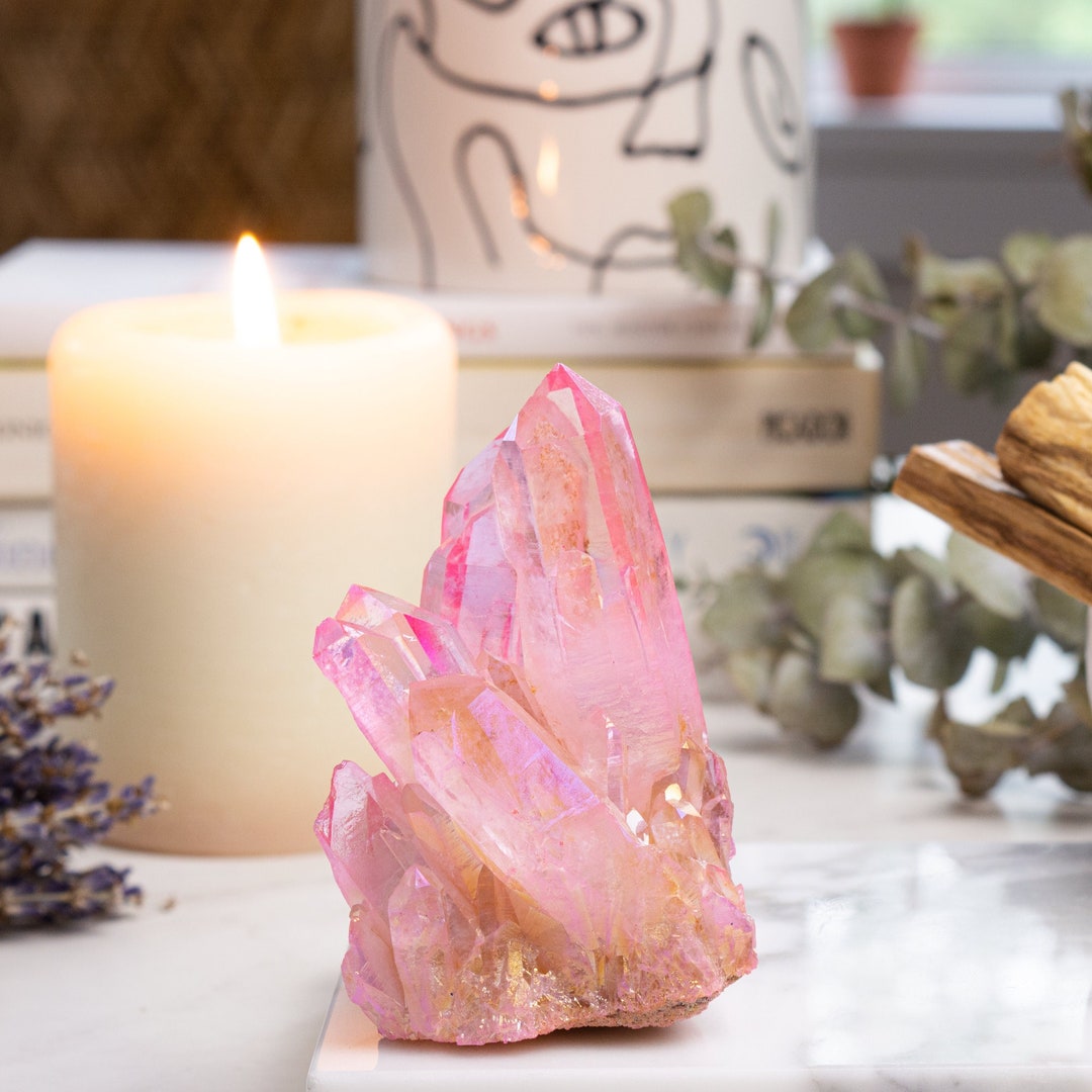 Pink Crystal Cluster, Rose Quartz Crystal, Quartz Crystal, Crystal Shop ...