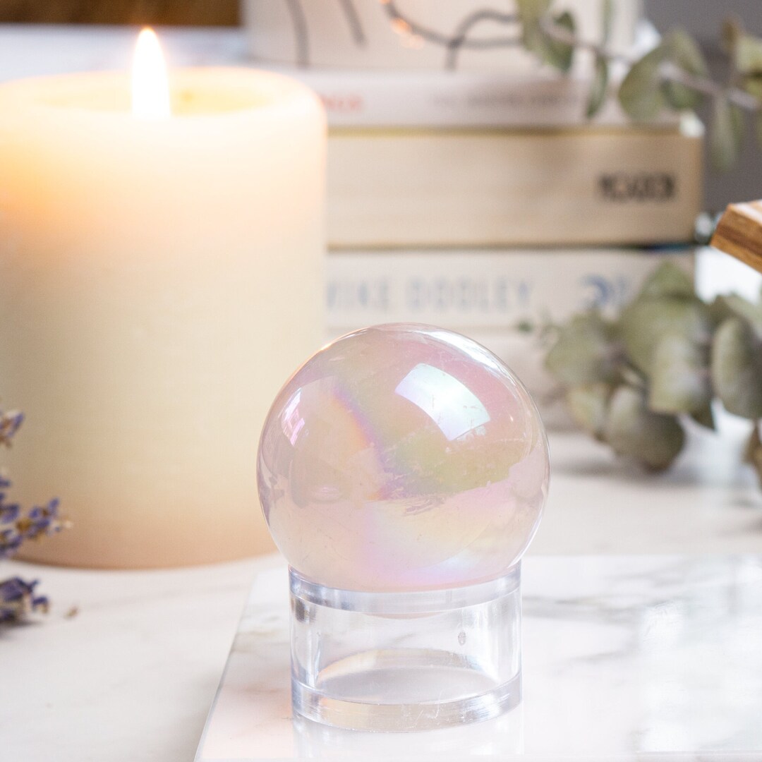 Rose Quartz Crystal Ball, Rose Quartz Crystal Sphere, Angel Aura ...