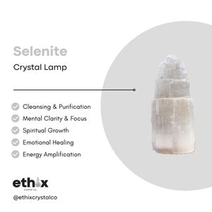 Selenite Crystal Crystal Lamp, Selenite Lamp, Table Lamp, Crystal Shop ...