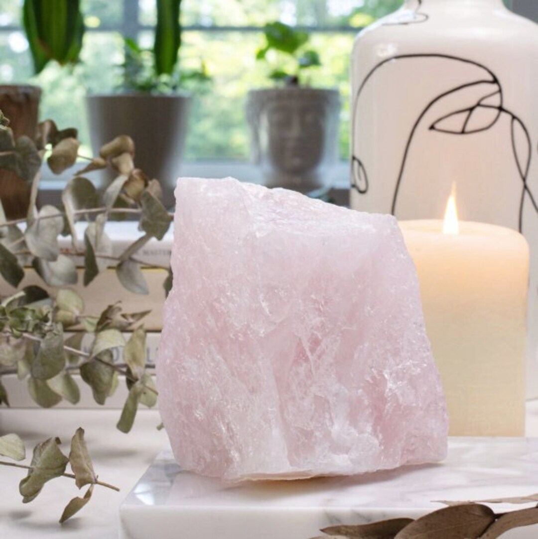 Rose Quartz Rough Crystal, Quartz Crystal, Raw Rose Quartz, Crystal ...