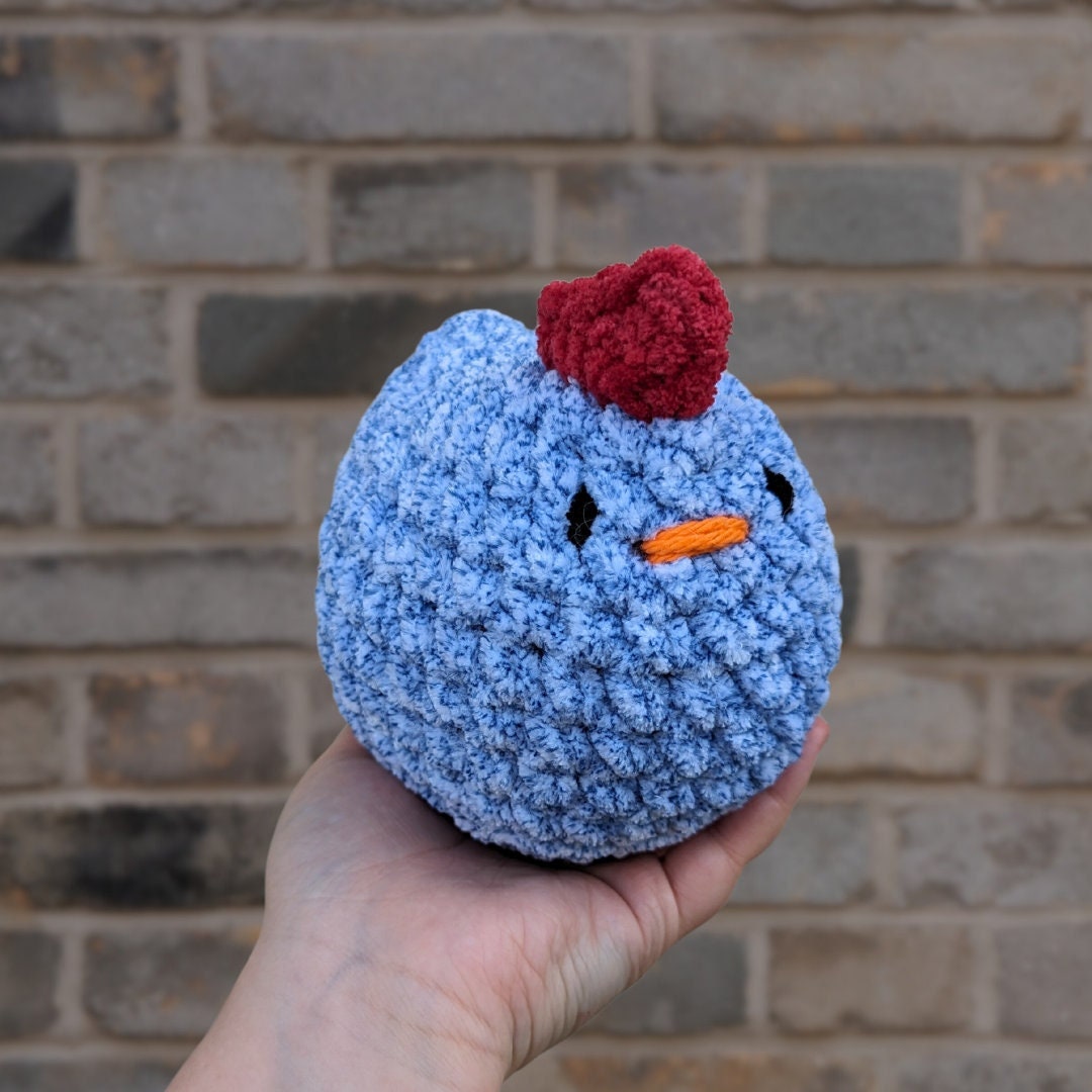 Crochet Chicken Plush ~ Stardew Chicken ~ Handmade Gift ~ Custom Colors ...