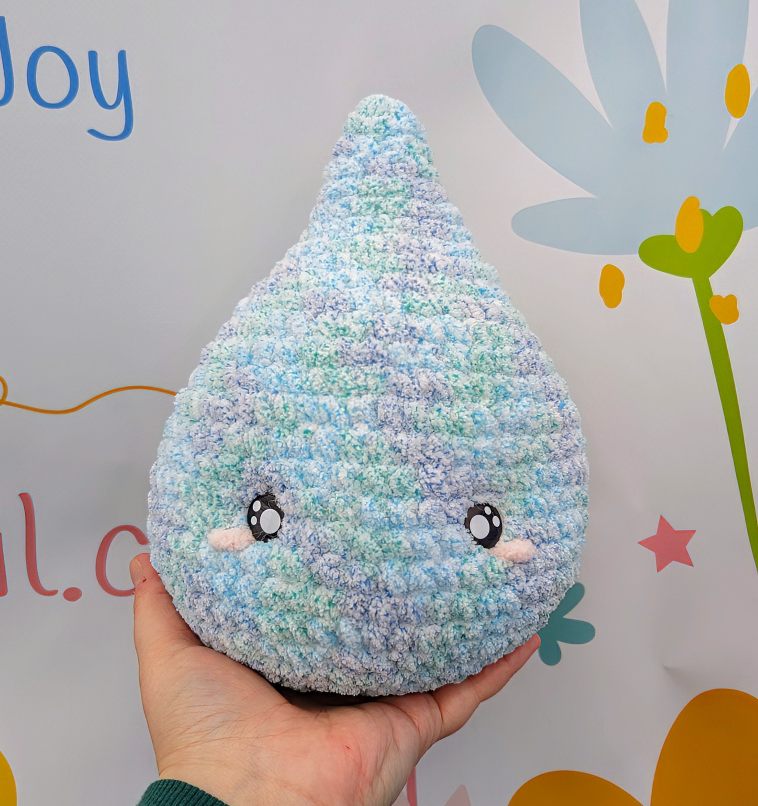 Little Raindrop Custom Plush Raindrop Pillow Small Plushie Whimsical ...