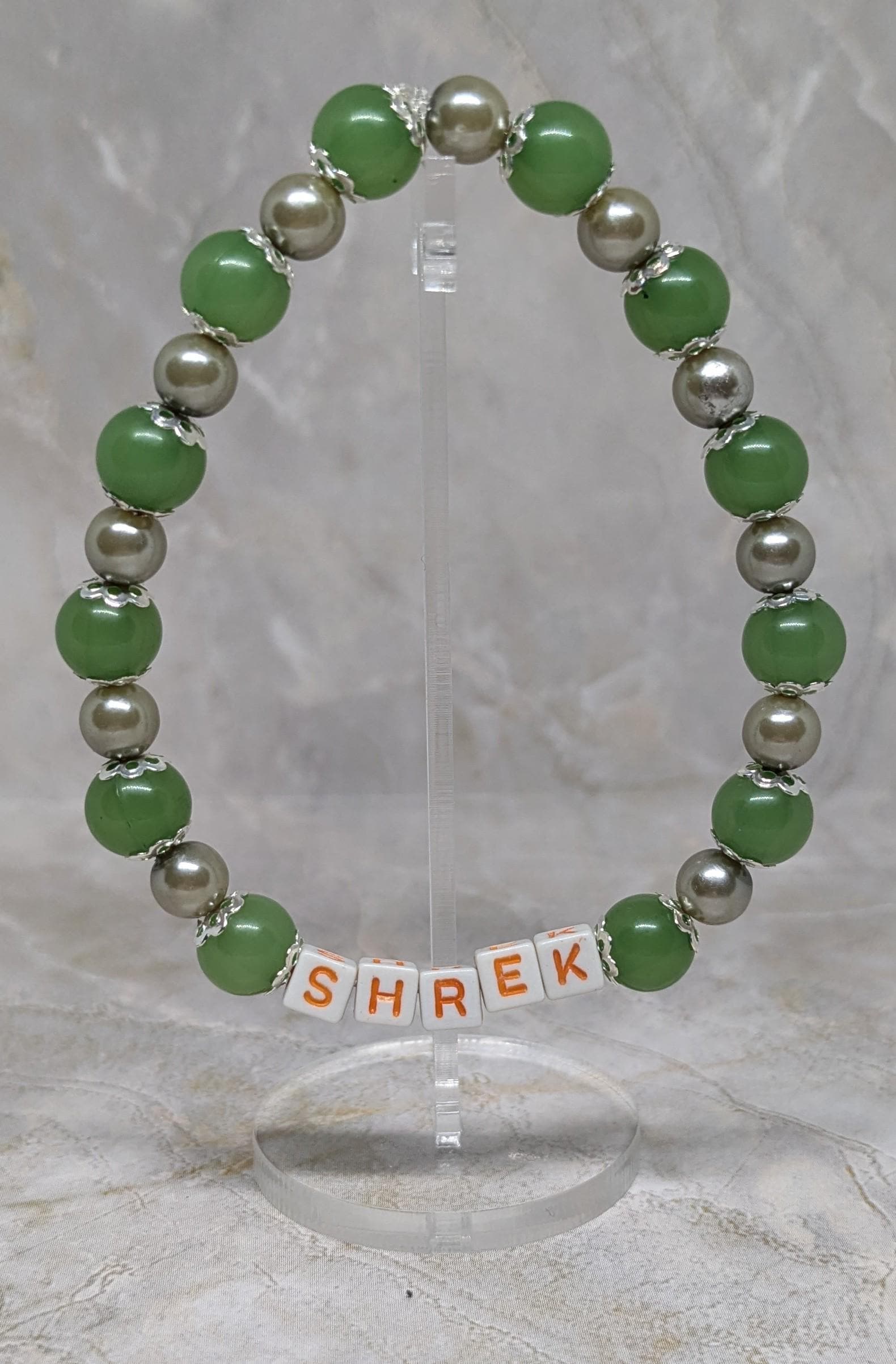 Shrek & Fiona Acrylic Bead Bracelets - Etsy