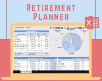 Excel Retirement Tracker Simple Retirement Planner Simple Retirement ...