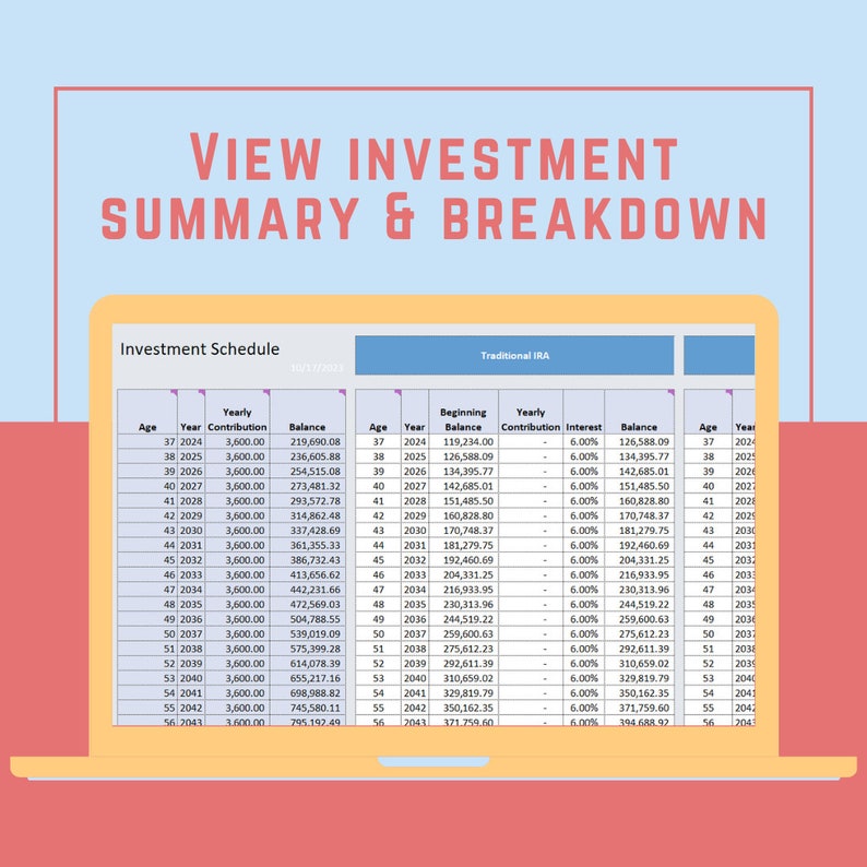 Compound Interest Calculator Spreadsheet Investment Interest Finance ...