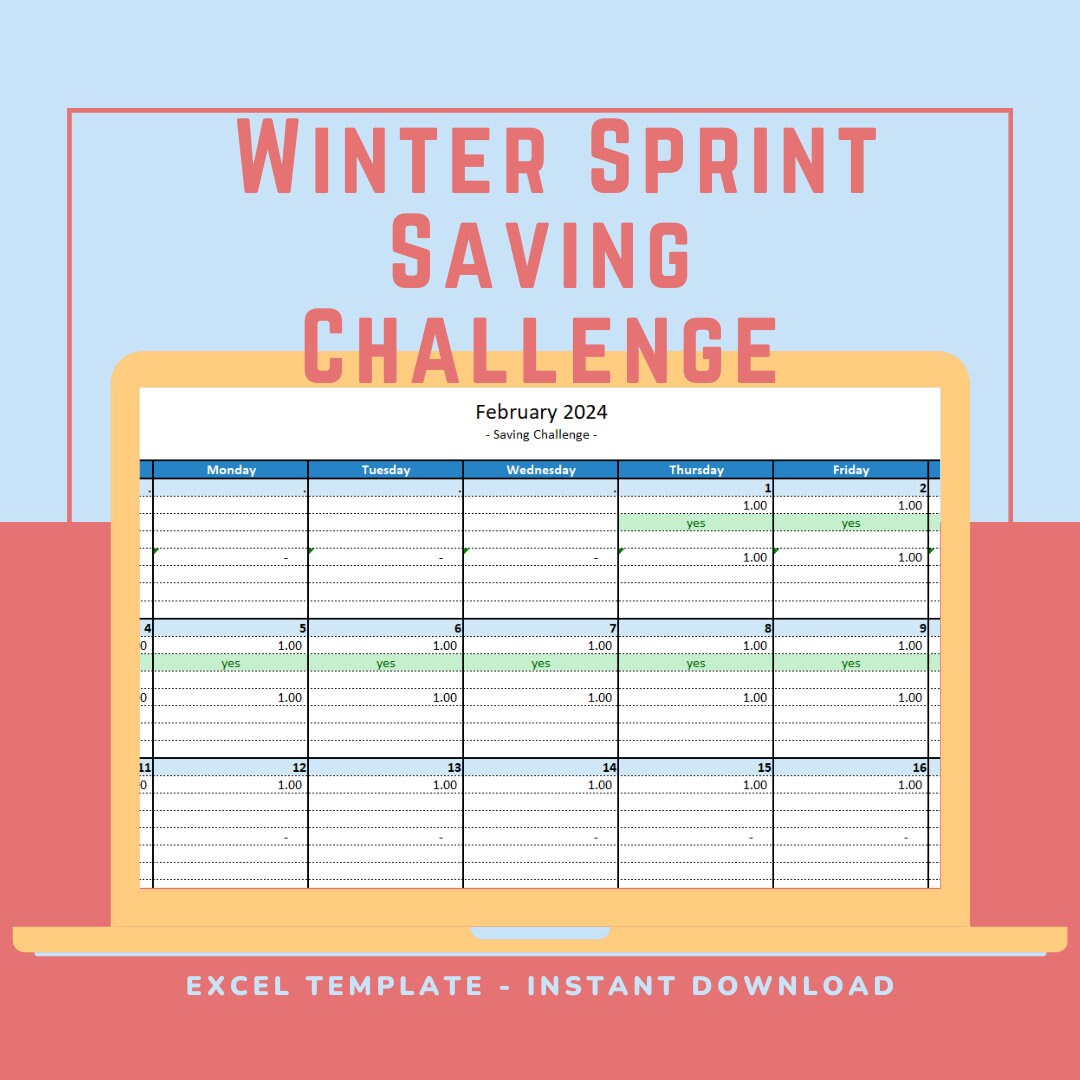 Saving Challenge Spreadsheet Savings Tracker Excel Money Budgeting ...